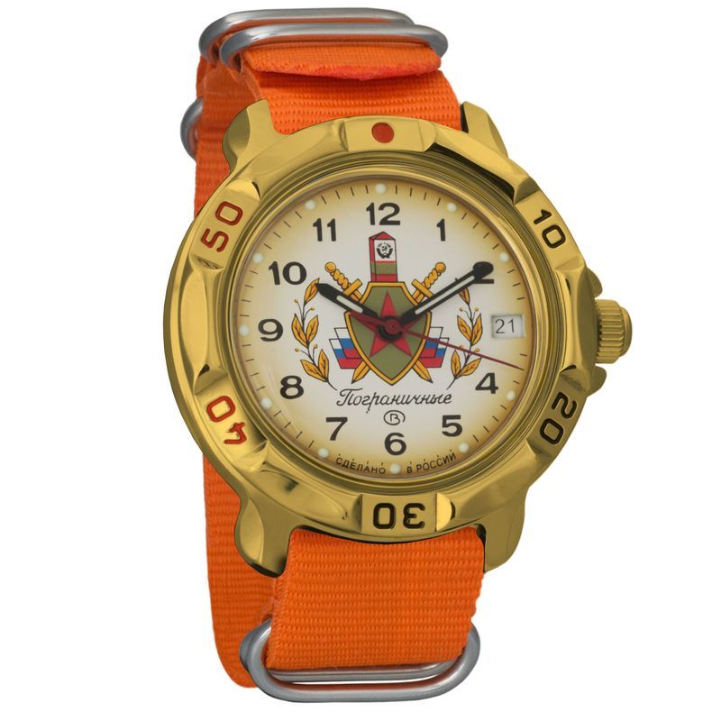 Наручные часы мужские Восток 819878 оранжевые