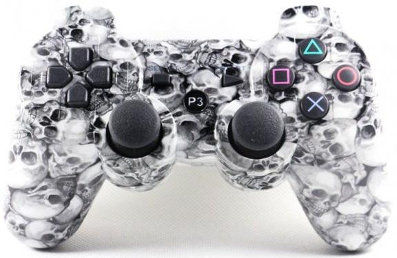 Геймпад NoBrand Wireless Controller для Playstation 3 Черепа (Не оригинал)