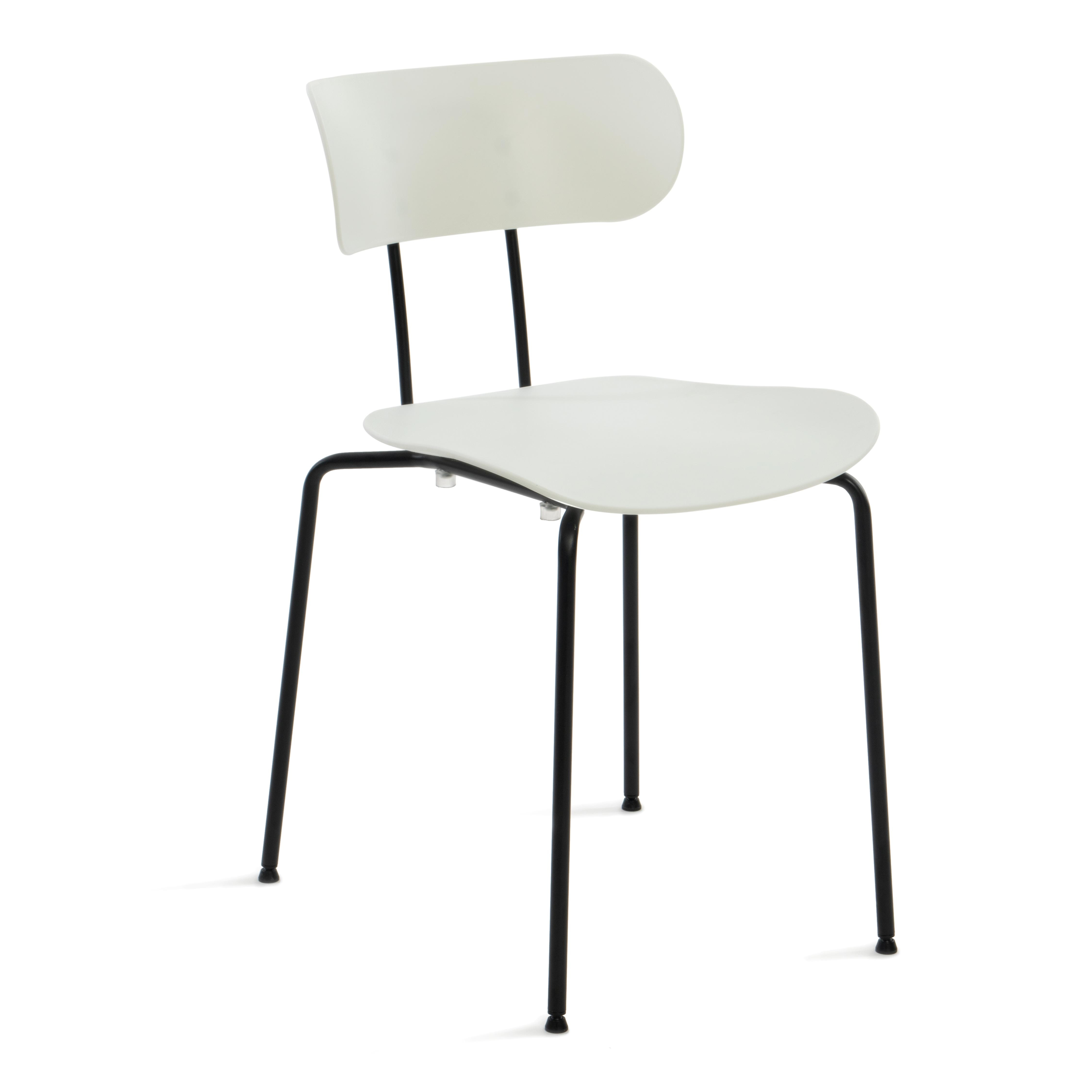 Комплект стульев 4 шт. TetChair  VAN HALLEN (mod. 1534-45), белый/черный