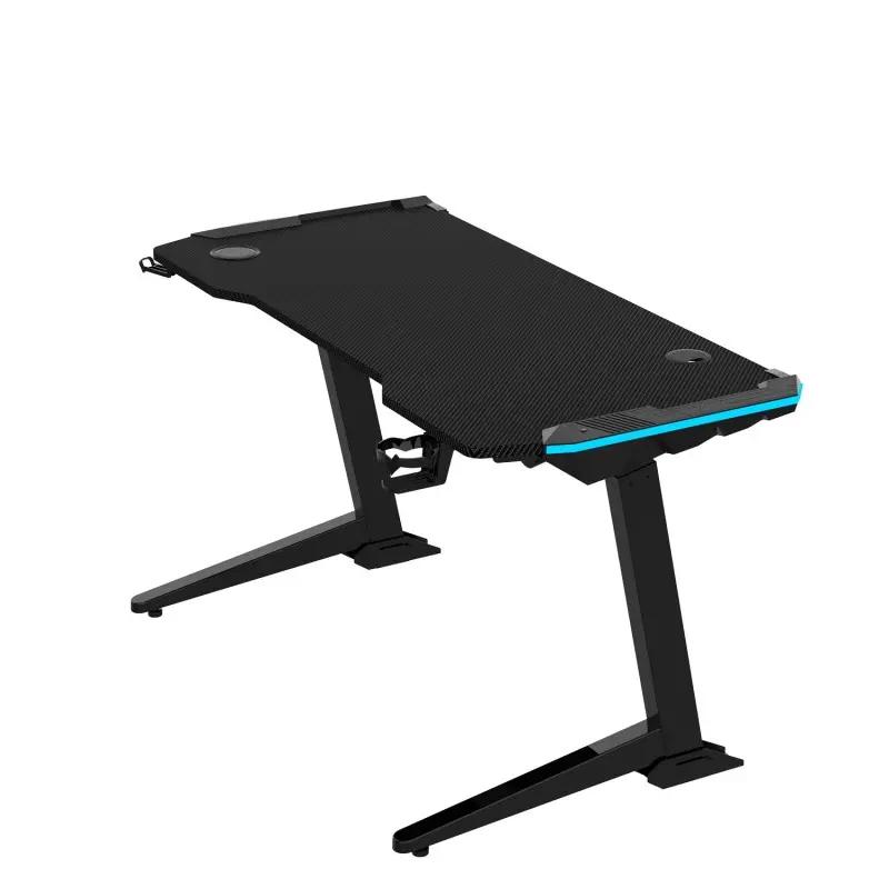Стол для геймеров с электроприводом и RGB-подсветкой FoxGear FG-ZE-49B, ширина 125 см