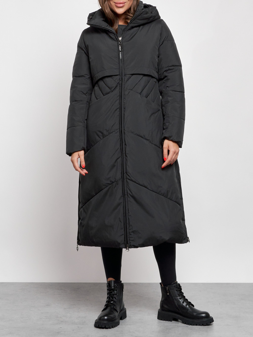 Пальто женское AD52356 черное L