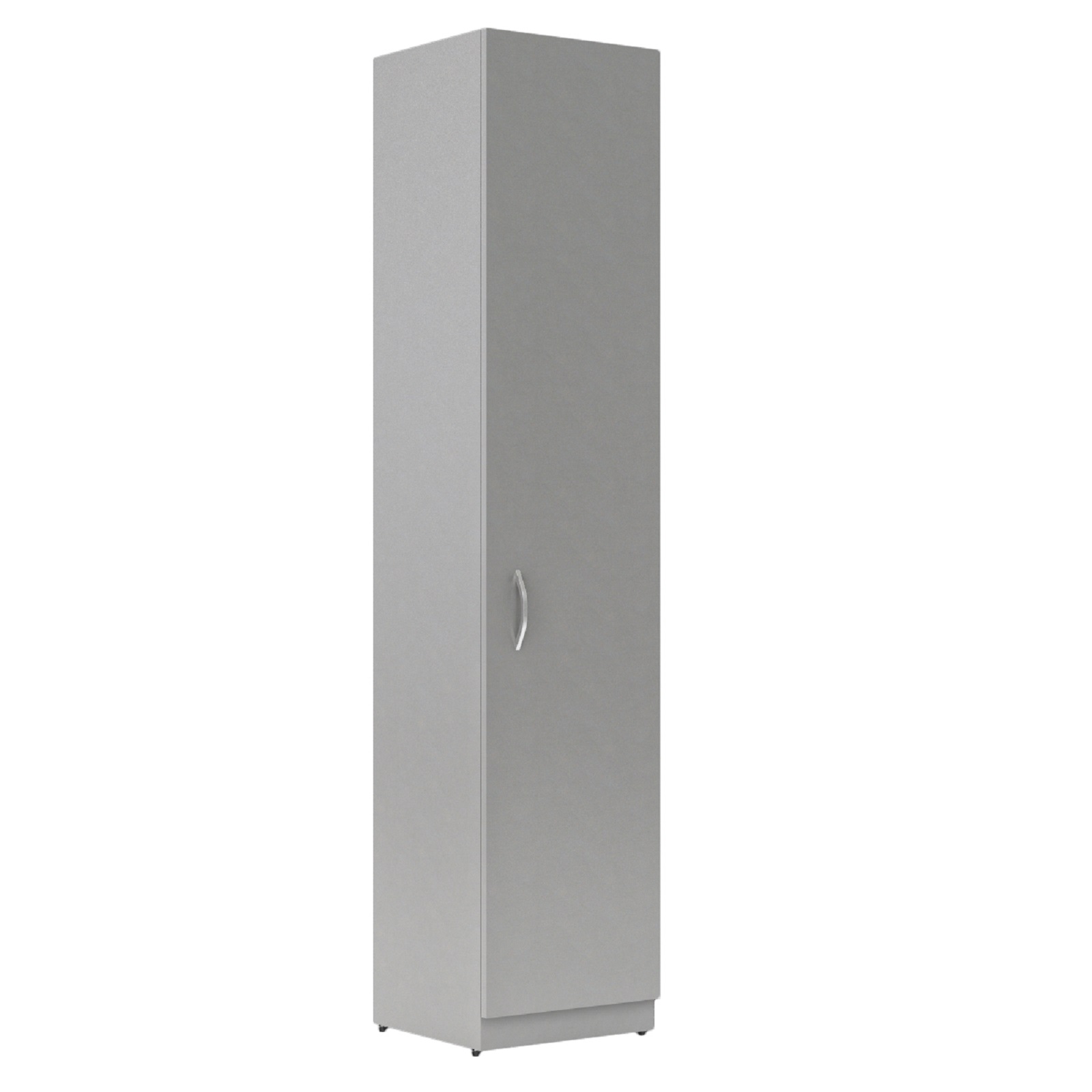 Шкаф-колонка с дверью SKYLAND SIMPLE SR-5U.1(R), серый, 38.6х37.5х181.5 см