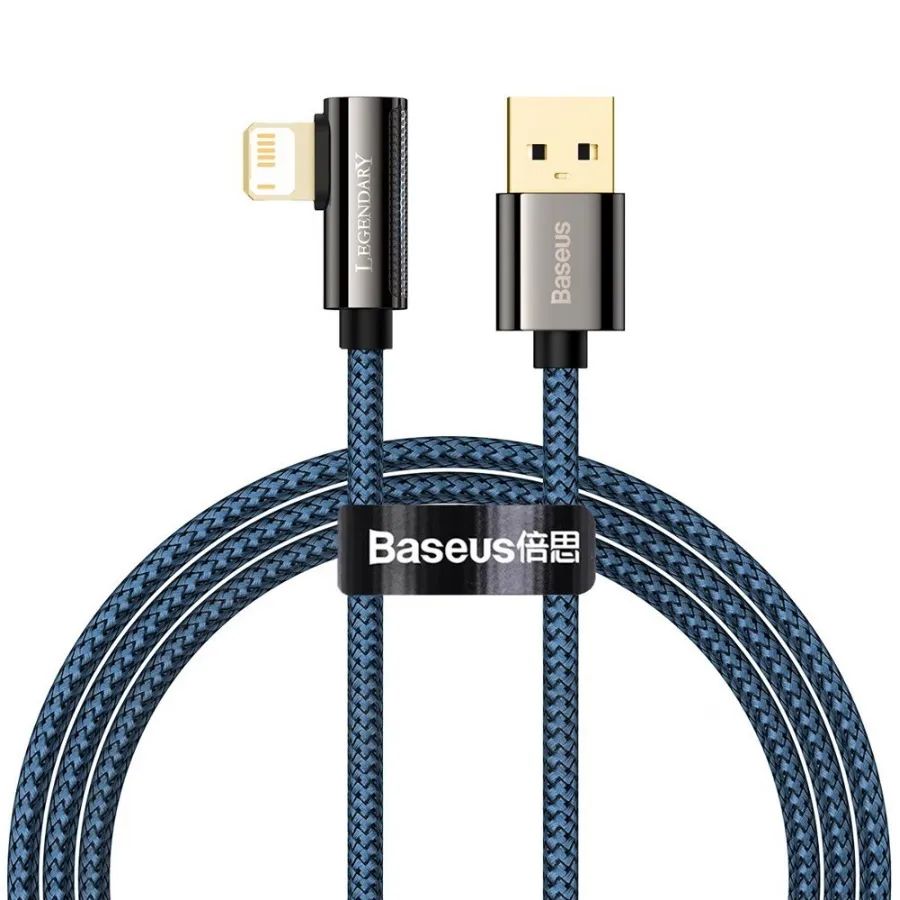 Кабель Baseus Legend Series USB - Lightning 2.4A 1m Blue (CACS000003)