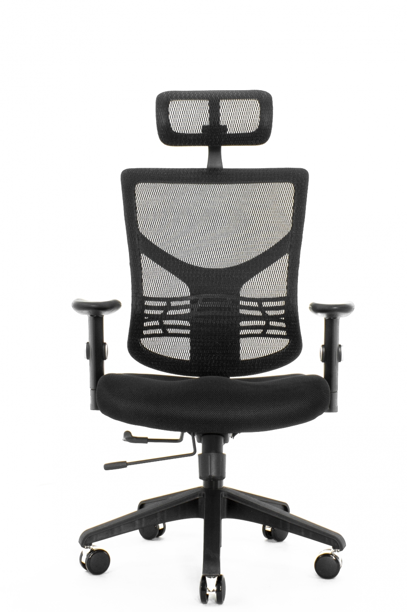 Кресло компьютерное Falto Expert Star Office STE-MF01S Т-01 черная сетка, каркас черный