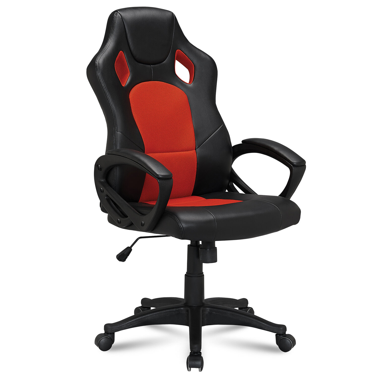 Кресло офисное BRABIX Rider Plus EX-544 Red Чёрный/Красный
