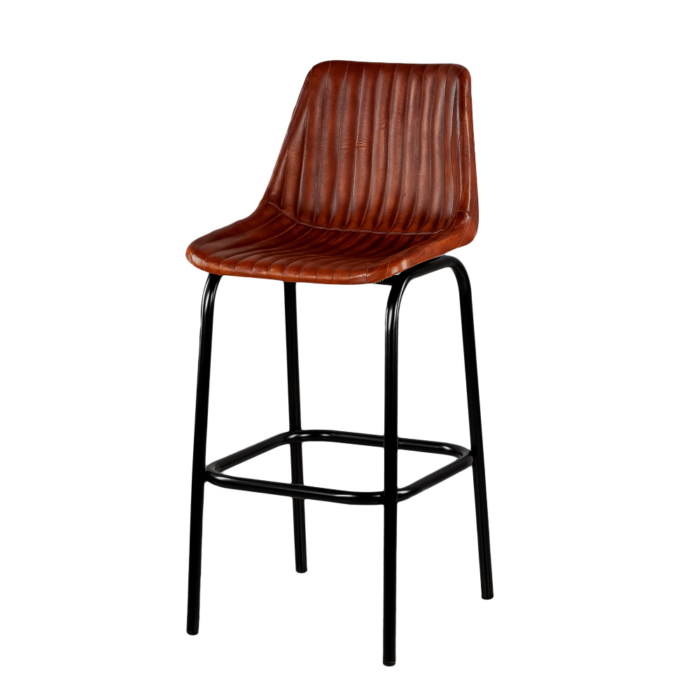 Барный стул Decor-of-today 1845, черный/коричневый