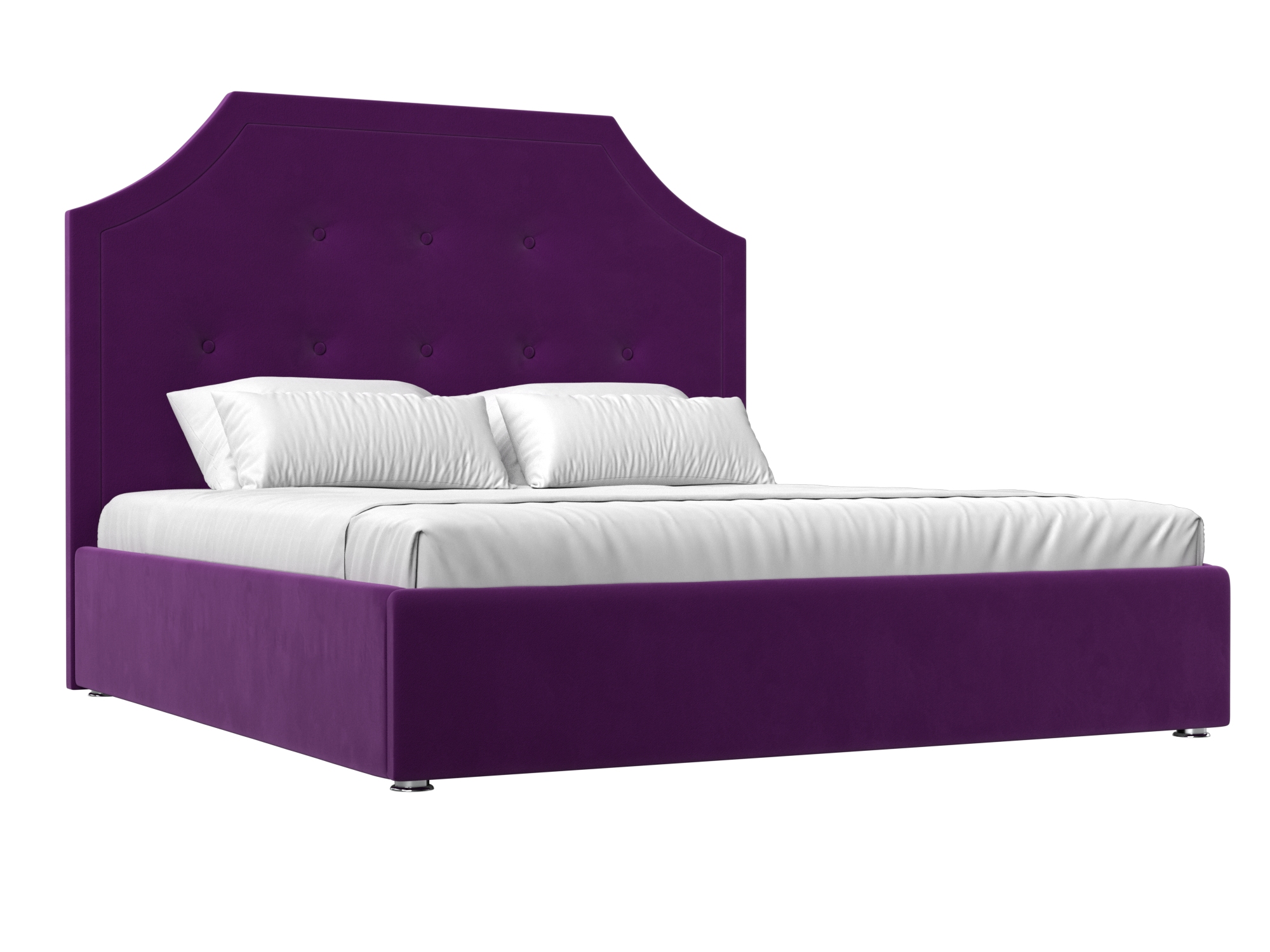 Кровать Лига Диванов Кантри 160 Фиолетовый (микровельвет)