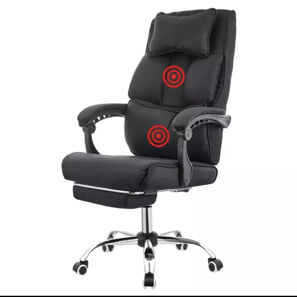 Компьютерное кресло Domtwo 303F черный текстиль с массажем