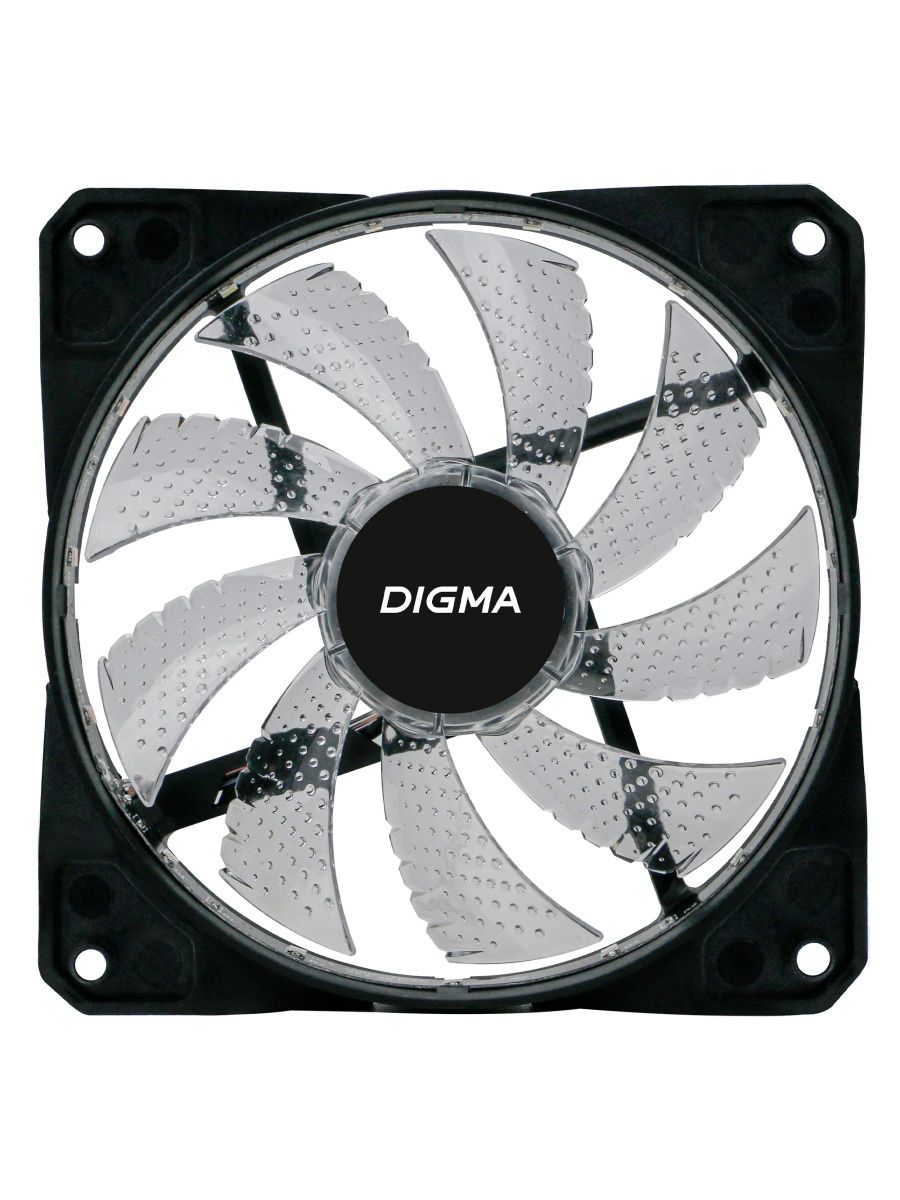 Вентилятор Digma DFAN-FRGB2 3-pin, 4-pinMolex24dB, 160gr, LED, Ret
