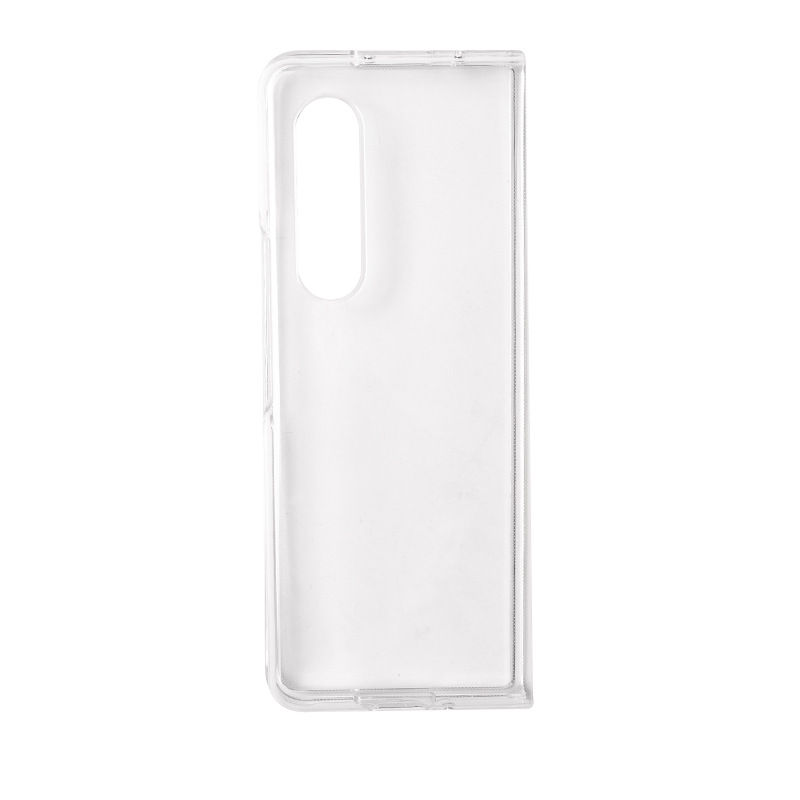 Пластиковая задняя панель-чехол-накладка MyPads для Samsung Galaxy Z Fold 3 прозрачная