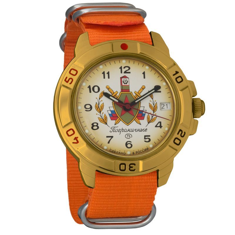 Наручные часы мужские Восток 439878 оранжевые