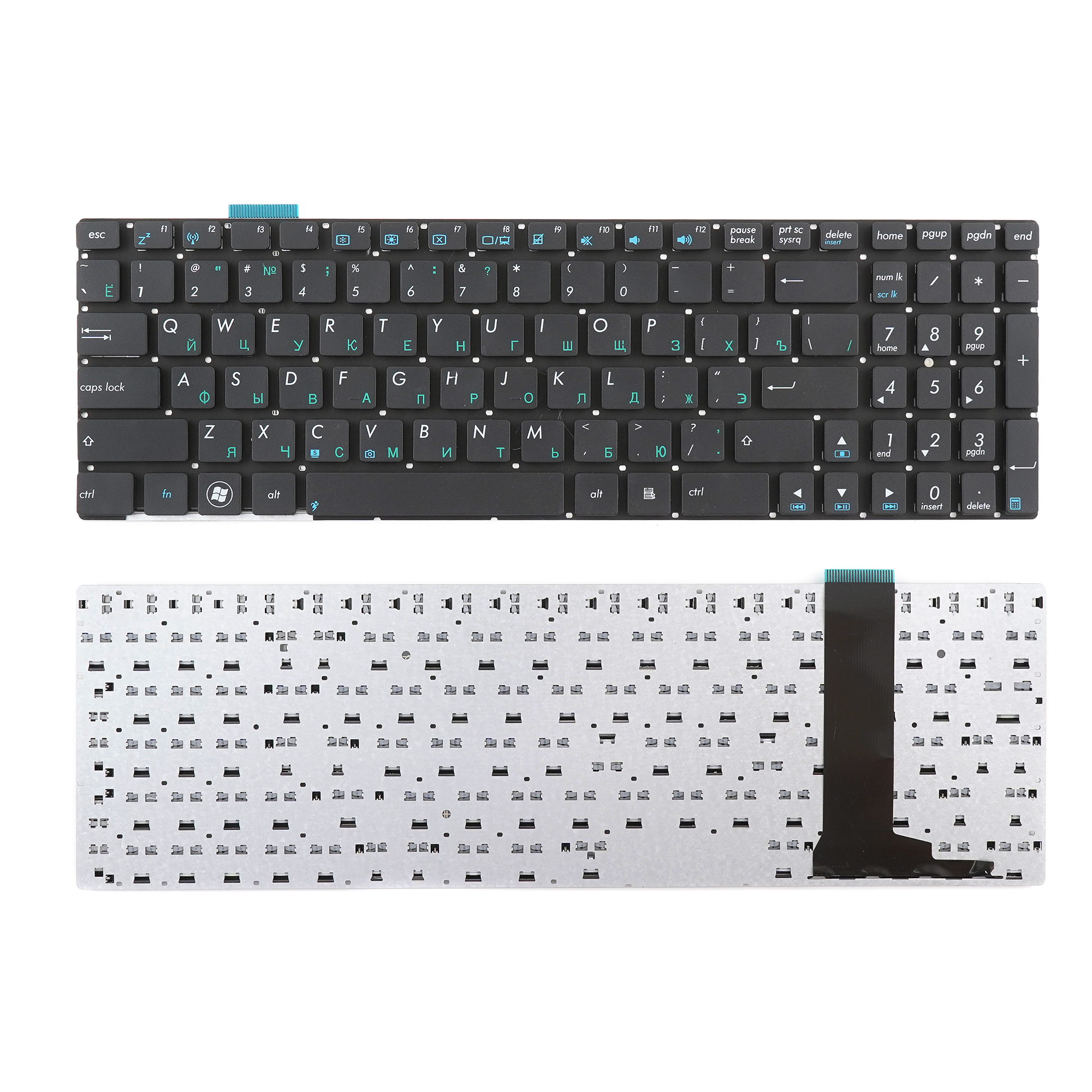Клавиатура Azerty для ноутбука Asus G56/ N56/ N76/ R500 черная