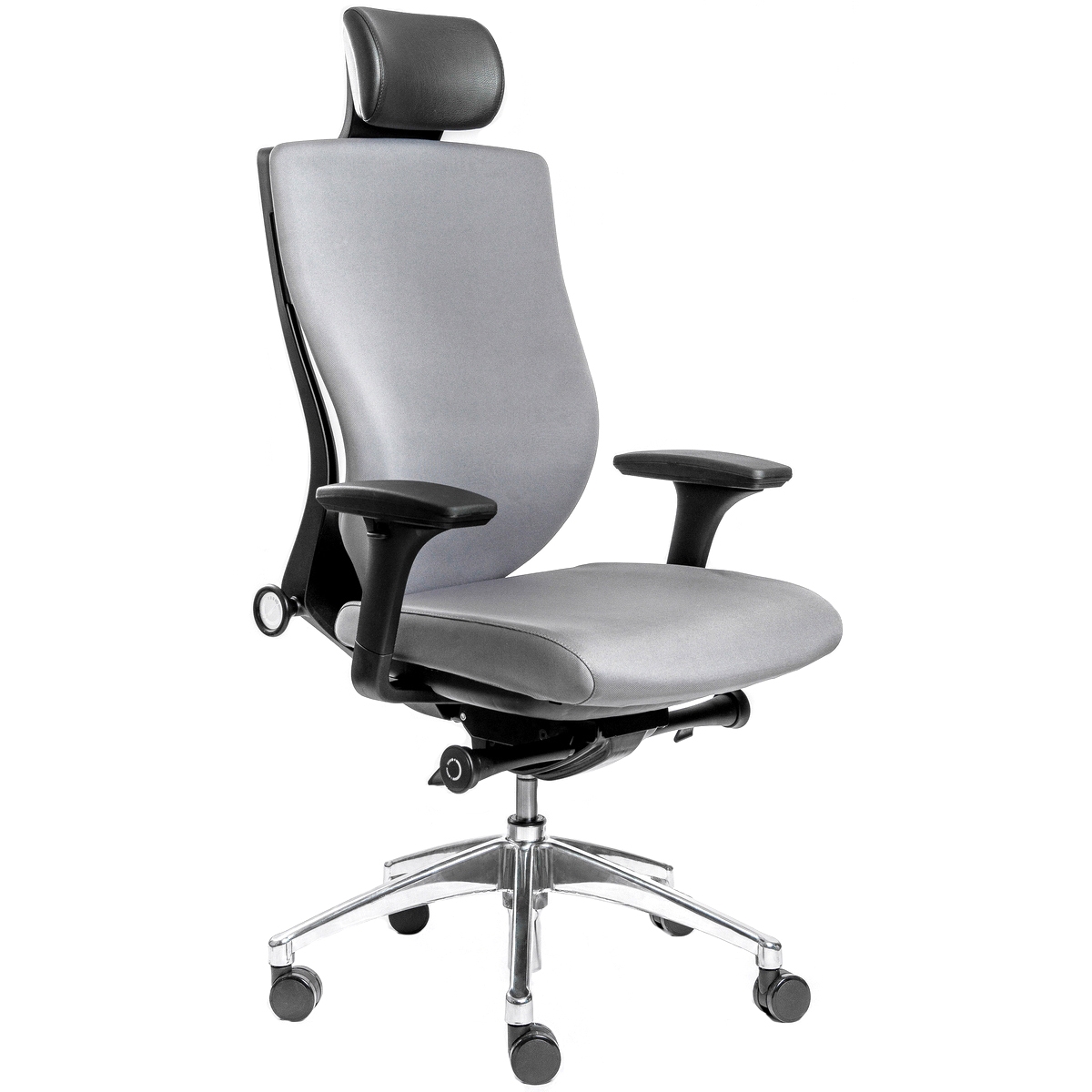 Эргономичное офисное кресло Falto Trium TRI-11KALF-AL (серое, каркас черный)