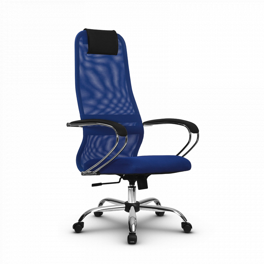 Кресло компьютерное SU-В-8/подл.131/осн.003 Синий/Синий