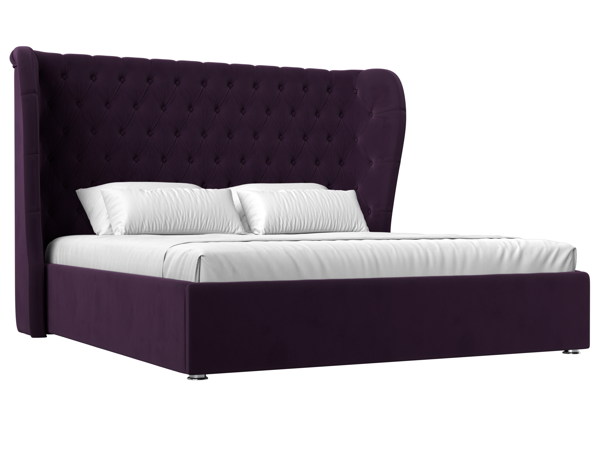 Кровать Лига Диванов Далия 180 Фиолетовый (велюр)