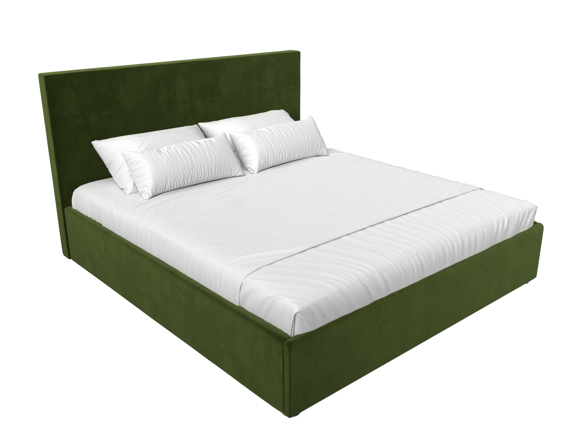 Кровать Лига Диванов Кариба 200 Зеленый (микровельвет)