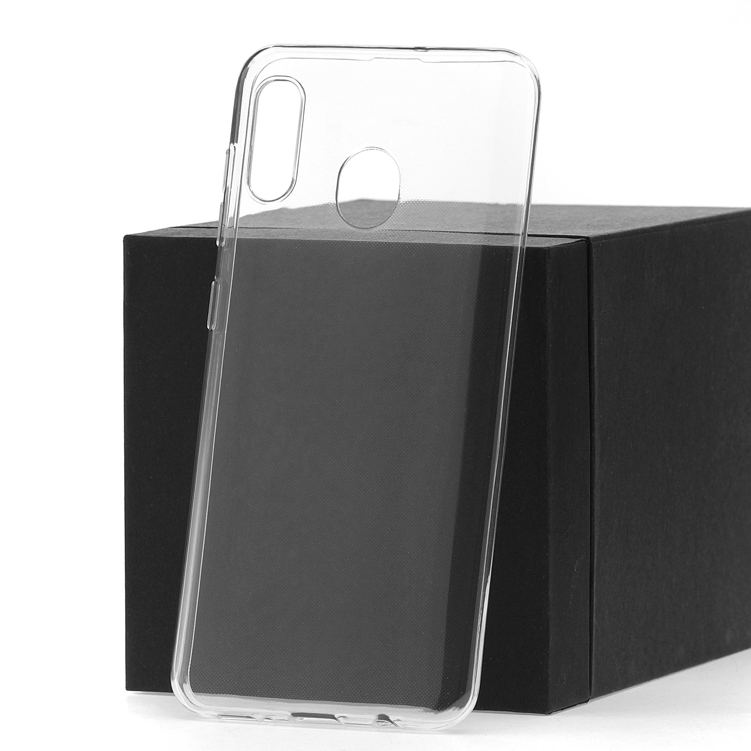 Чехол для Samsung Galaxy A20 2019 Derbi Slim КRUЧЕ Silicone прозрачный