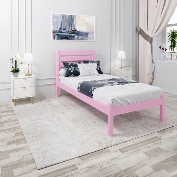 Кровать без матраса Solarius Классика  90х200 90х200 розовый