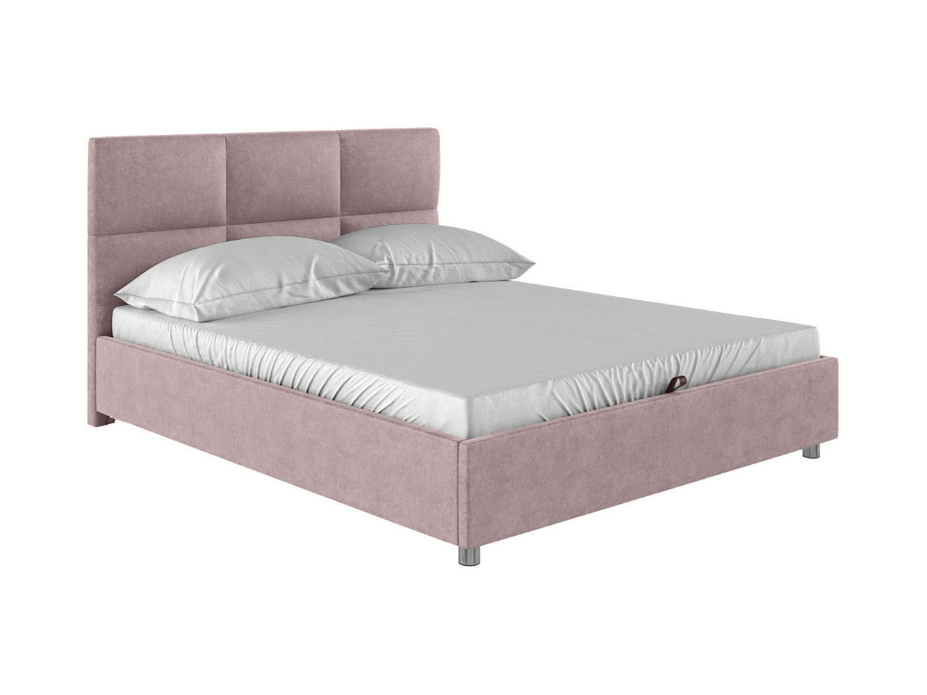 Кровать с подъемным механизмом Первый Мебельный Паулина Розовый, велюр 180х200 см