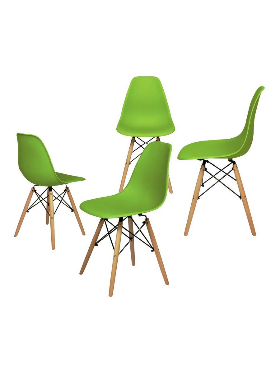 Комплект стульев RIDBERG DSW EAMES 4 шт, Green