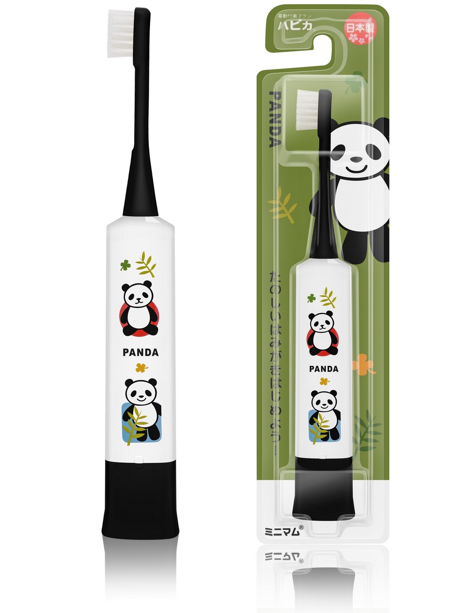 Детская электрическая звуковая зубная щётка Hapica Panda DBK-5KWK 3-10 лет 1 шт.
