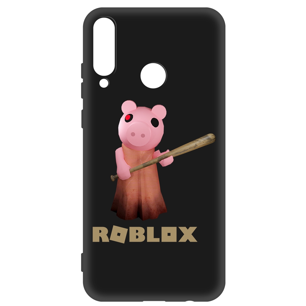 Чехол-накладка Krutoff Soft Case Roblox-Пигги для Huawei Y6p черный