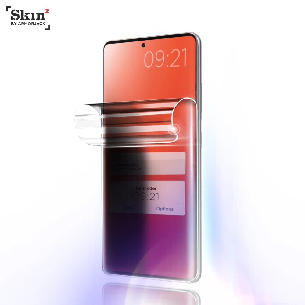 Бронепленка антишпион Skin2 на экран под чехол смартфона Samsung Galaxy A9 (2018)