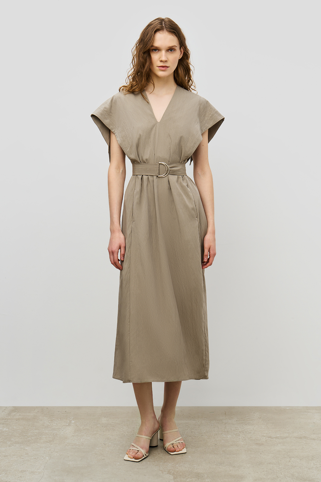 Платье женское Baon B4523044 коричневое XL