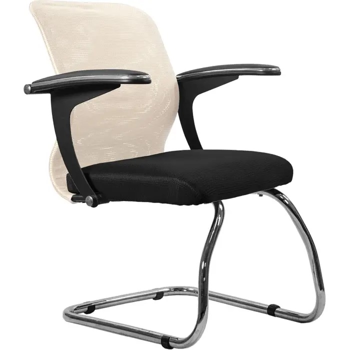 Кресло компьютерное SU-M-4/подл.160/осн.007 Бежевый/Черный