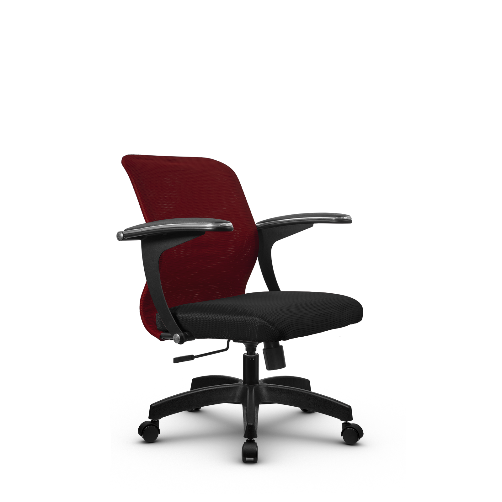 Кресло компьютерное SU-M-4/подл.160/осн.001 Бордовый/Черный