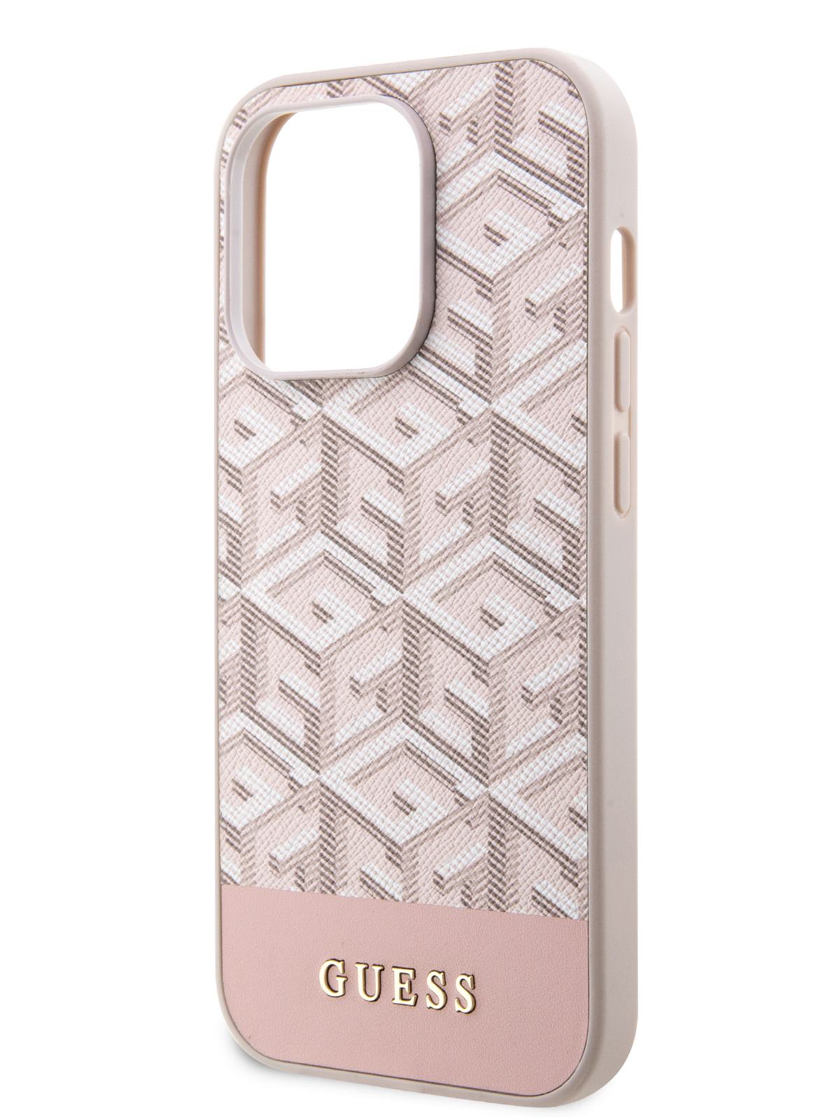 Чехол Guess для iPhone 14 Pro с MagSafe Cube, Pink