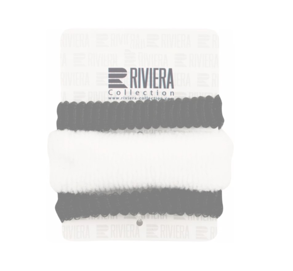 Резинки для волос Riviera текстиль диаметр 3-5 см в ассортименте 3 шт