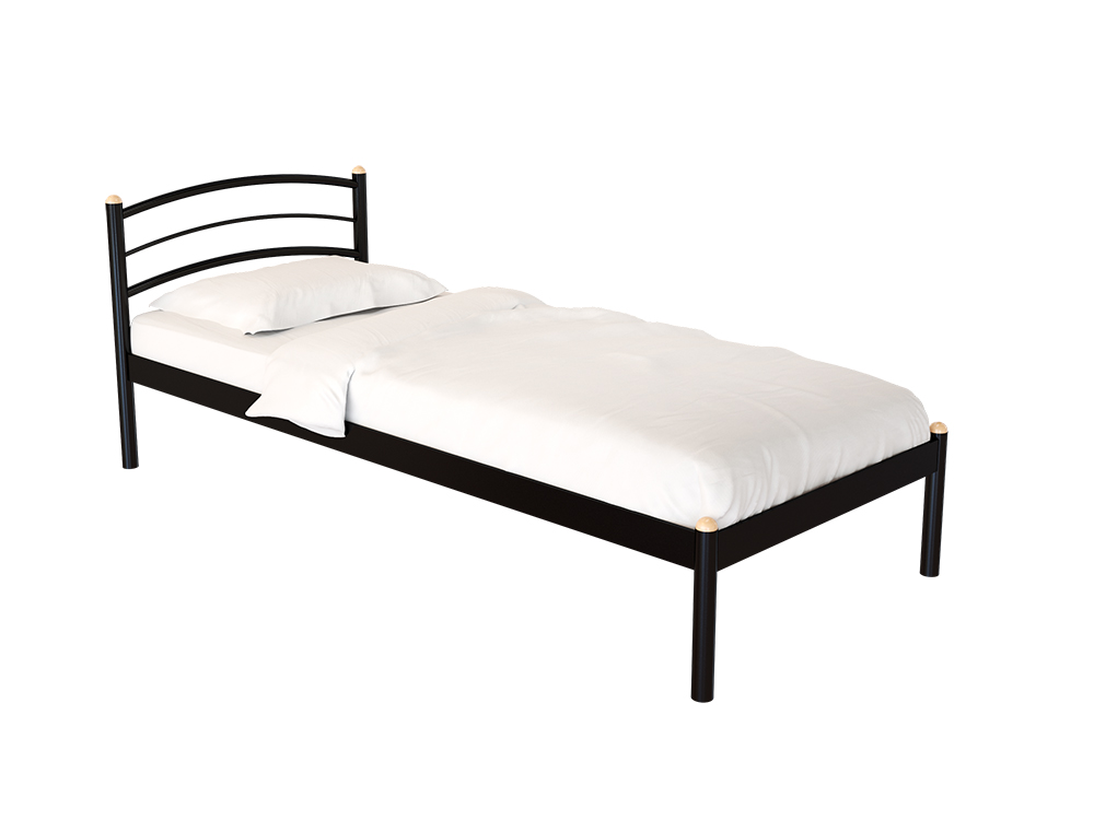 Односпальная кровать Стиллмет Эко черный 90x200