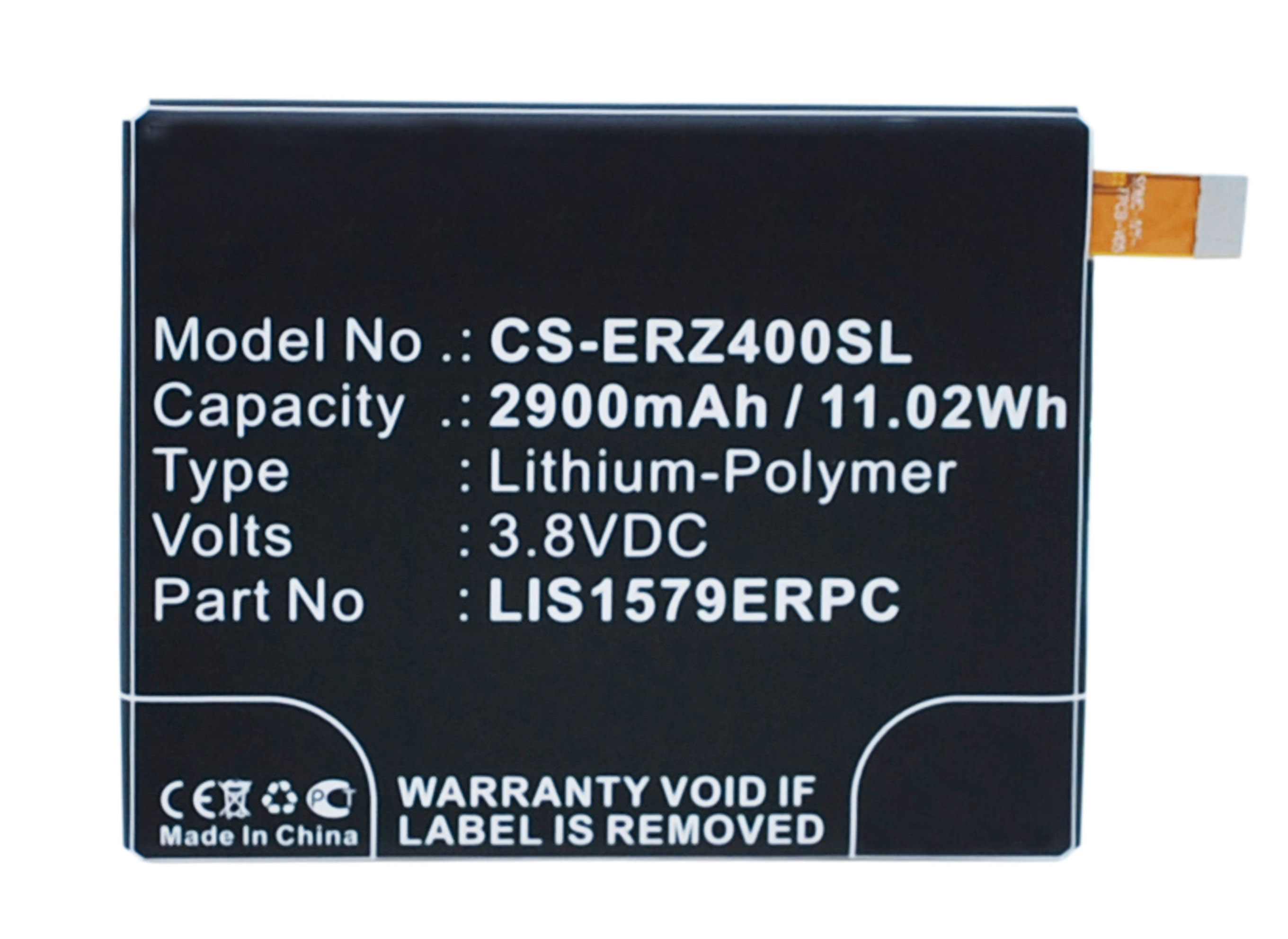 Аккумулятор CS-ERZ400SL LIS1579ERPC для Sony Xperia Z3+ Dual E6533 3.8V/2900mAh