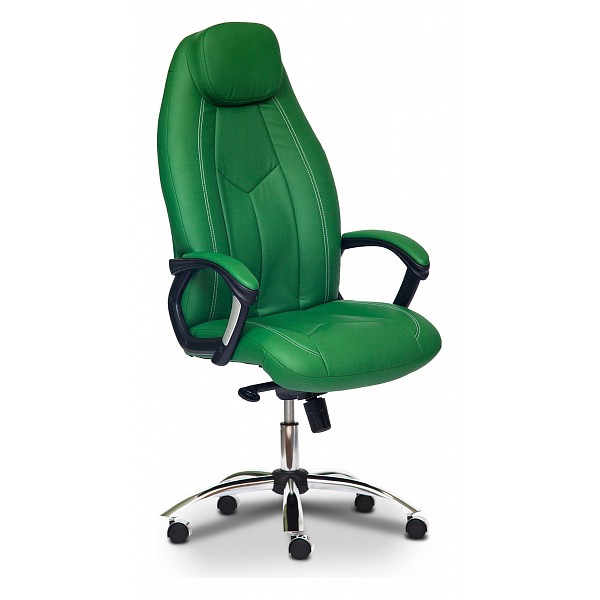 Кресло компьютерное офисное на колесиках ортопедическое Tetchair BOSS зеленый