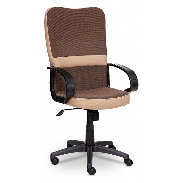 Кресло компьютерное офисное на колесиках Tetchair СН758 коричневый