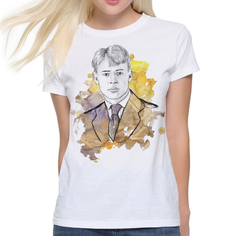 Футболка женская Dream Shirts Сергей Есенин 1000473-1 белая L