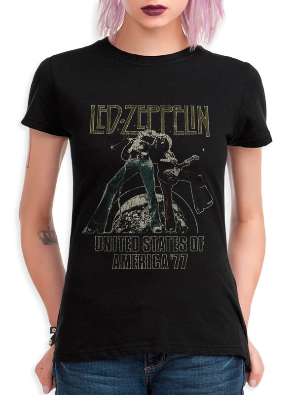 Футболка женская Dream Shirts Led Zeppelin LED-576120-1 черная L