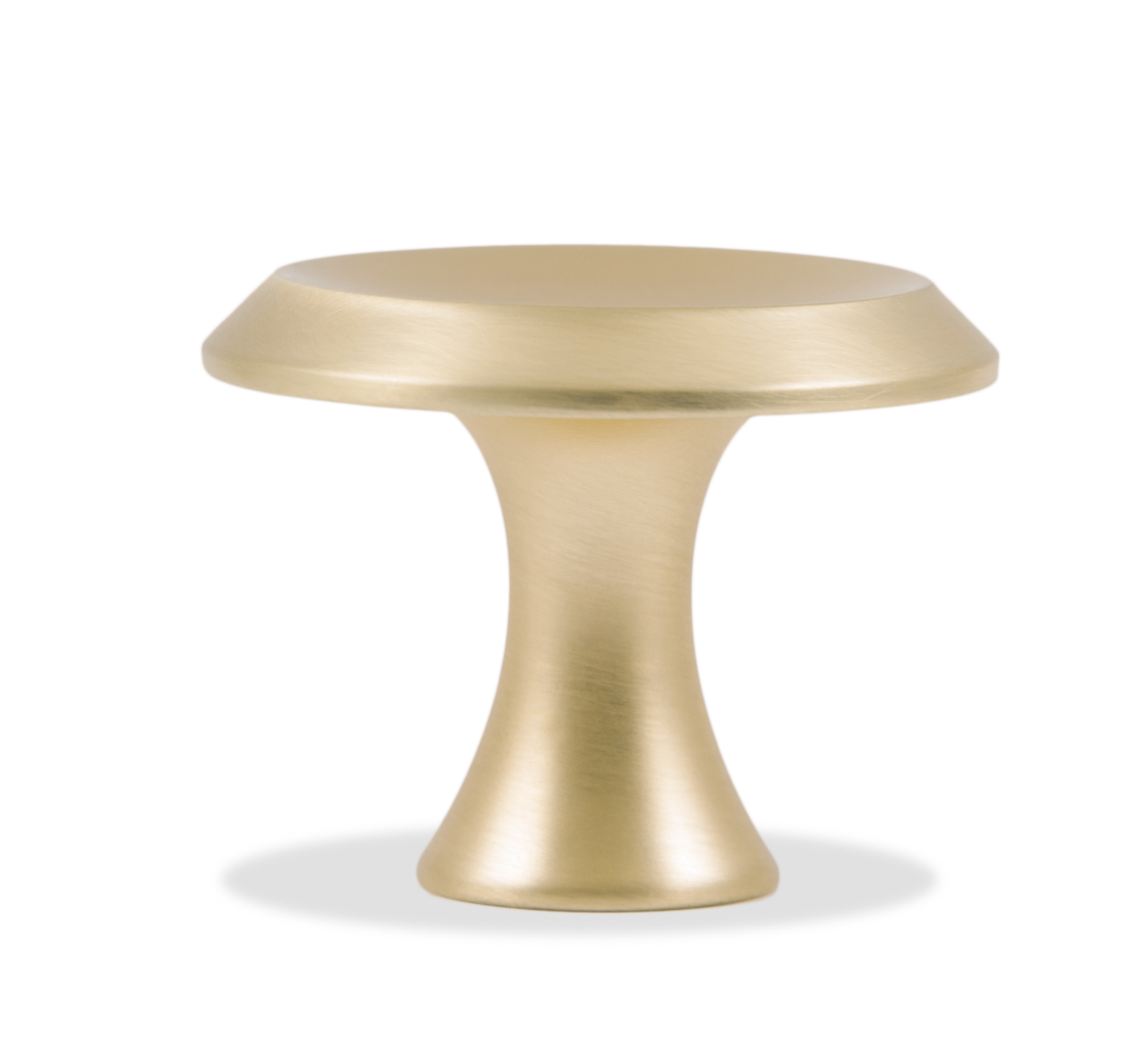 Ручка мебельная кнопка Boyard RC306MBSG.4, цвет матовое золото, комплект 2 шт, мебели