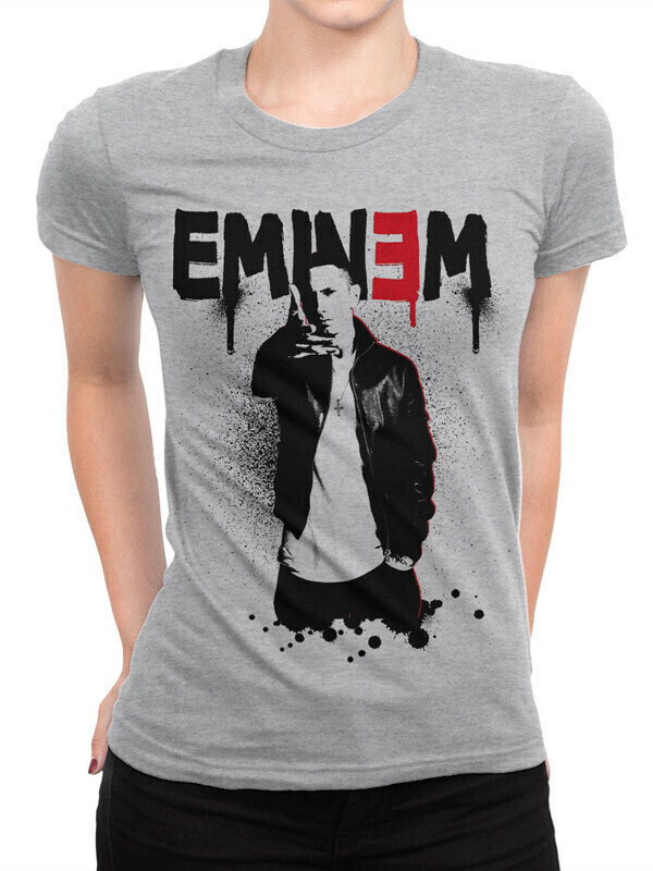 Футболка женская Dream Shirts Эминем - Eminem 5000804-1 серая L