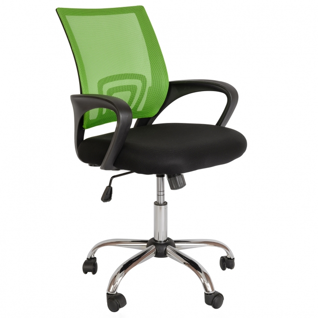 Кресло компьютерное Меб-фф MF-696, светло-зеленый/черный