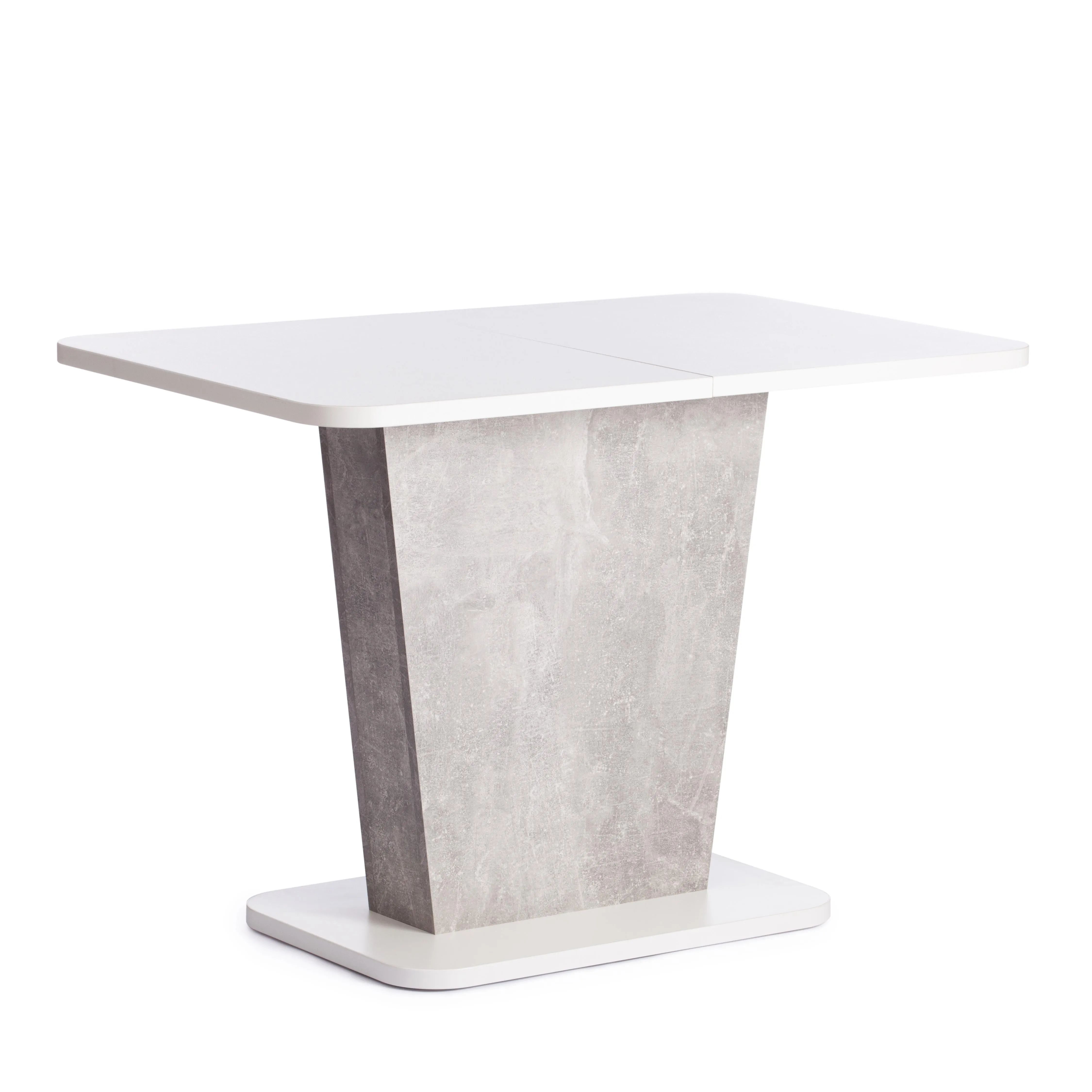 Стол обеденный TetChair GENT ЛДСП, 110-145x68,6x75,5 см, Белый/ серый