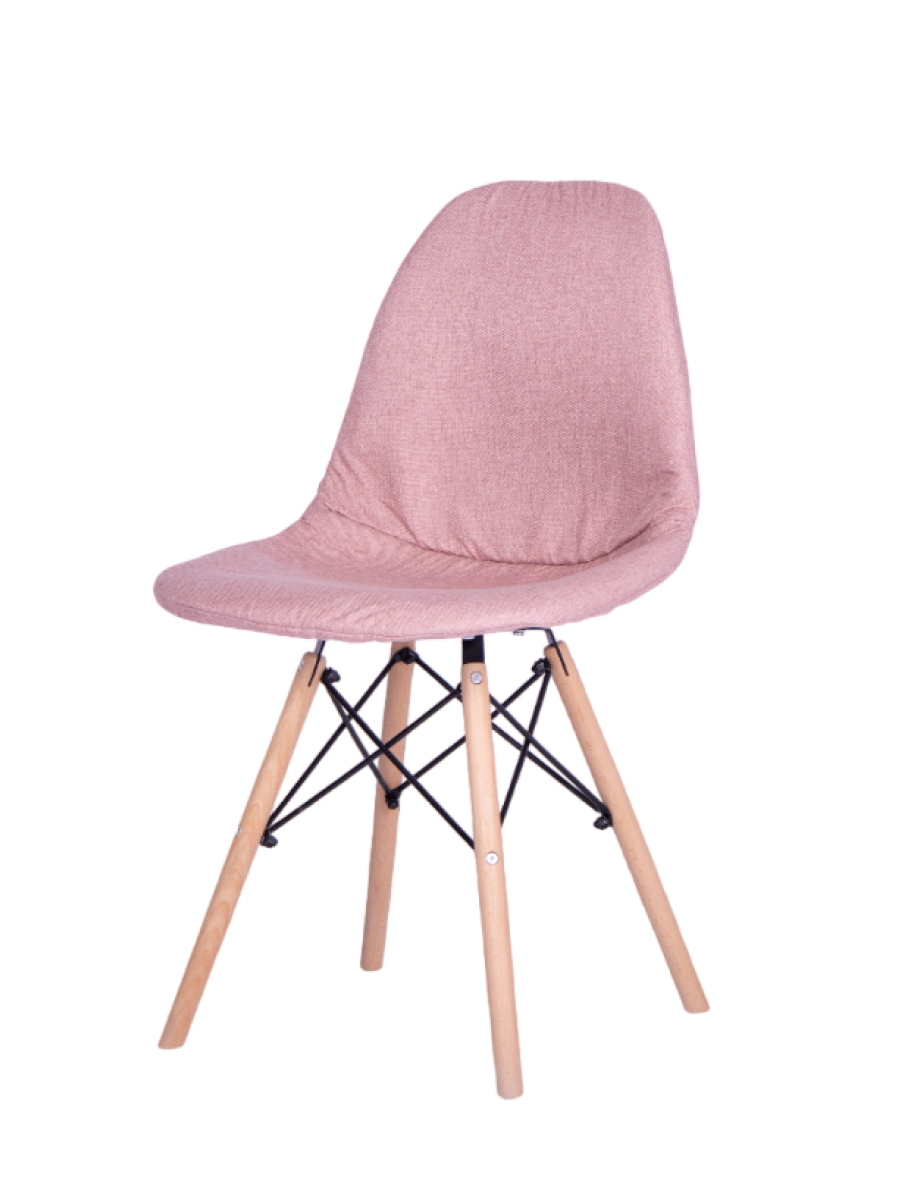 Чехол LuxAlto на стул со спинкой Eames, Aspen, Giardino, Розовый, 4 шт. (11652)