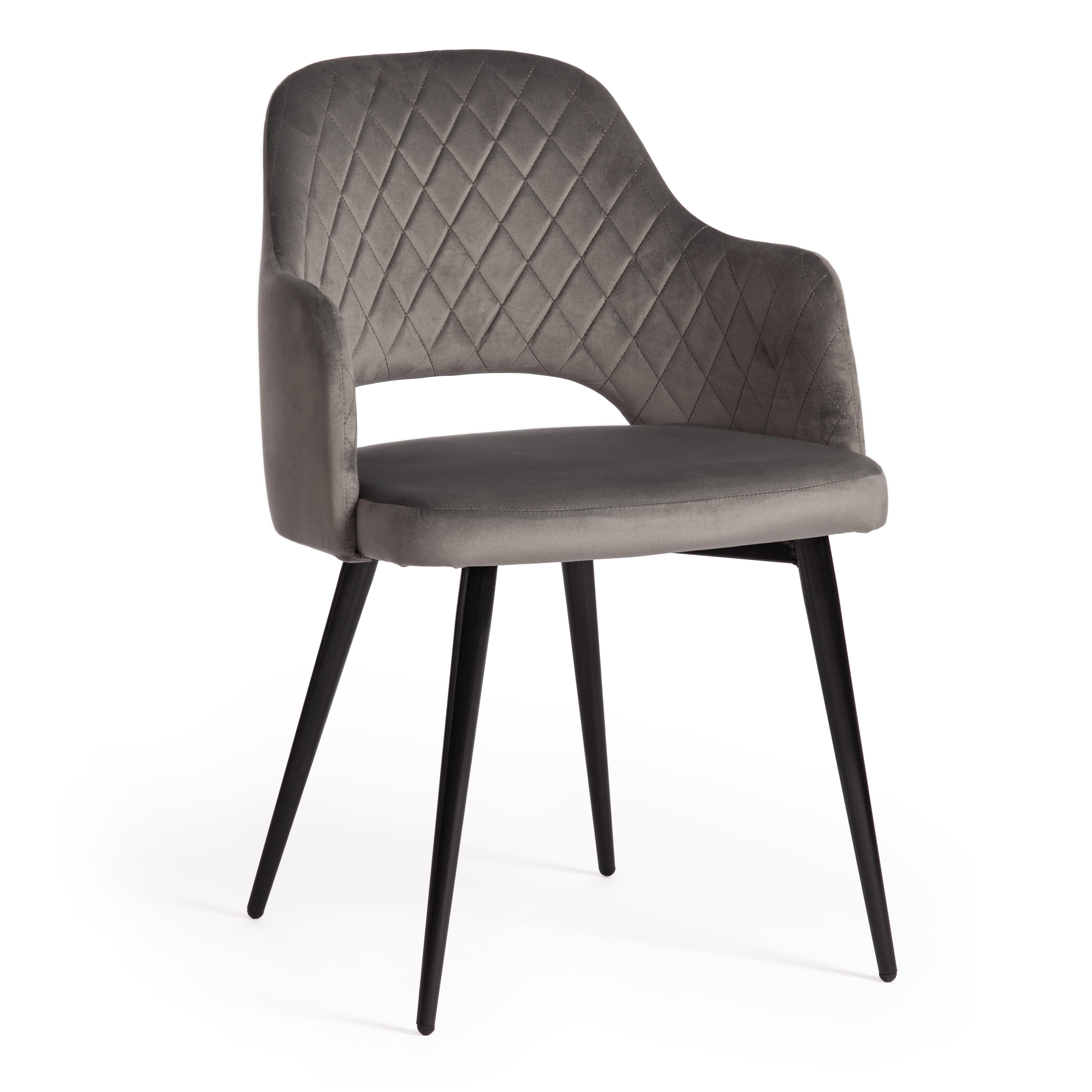 Кресло TetChair VALKYRIA (mod. 711) ткань/металл, 55х55х80 см, серый/черный