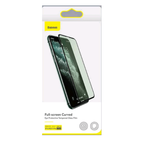 Защитное стекло  Baseus для iPhone 11 Pro MAX 0.33mm черное