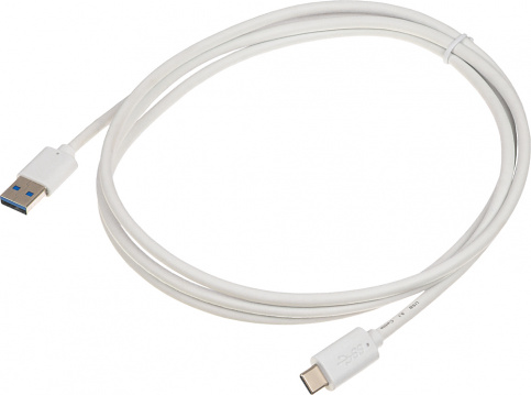Кабель USB Type-C (m), USB A(m), 1м, белый