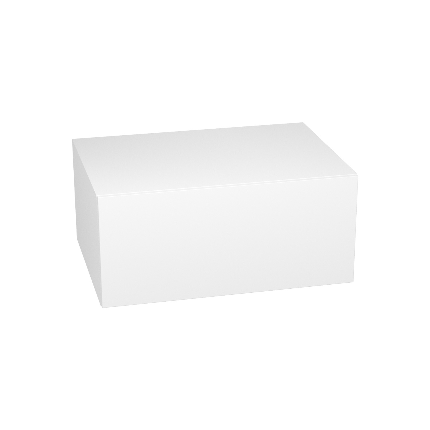 Навесной шкаф горизонтальный 809 МС Эстетик Сурская МДФ  Белый/Магнолия матовый Ф87Н
