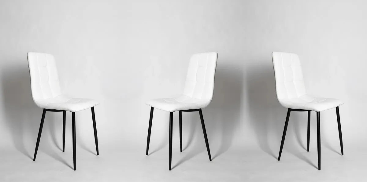 Комплект стульев для кухни из 3-х штук, Ла Рум, OKC - 1225 белый