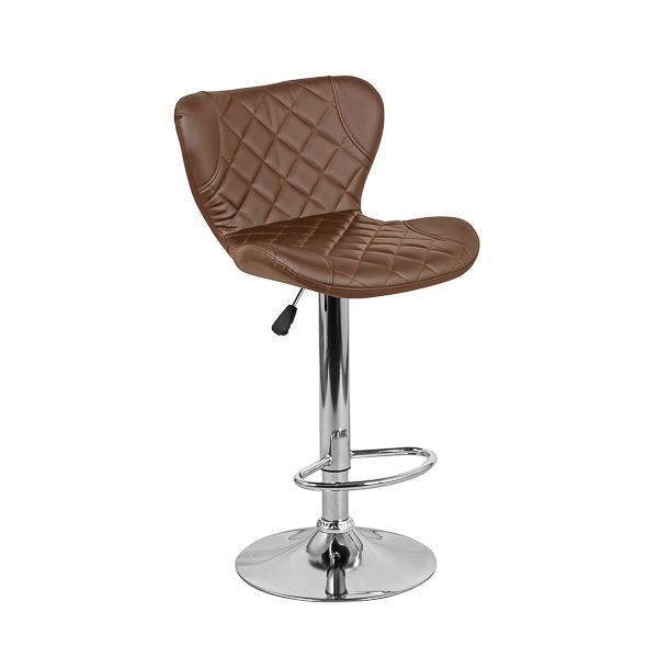 Барный стул Империя стульев Кадиллак WX-005 brown, хром/коричневый