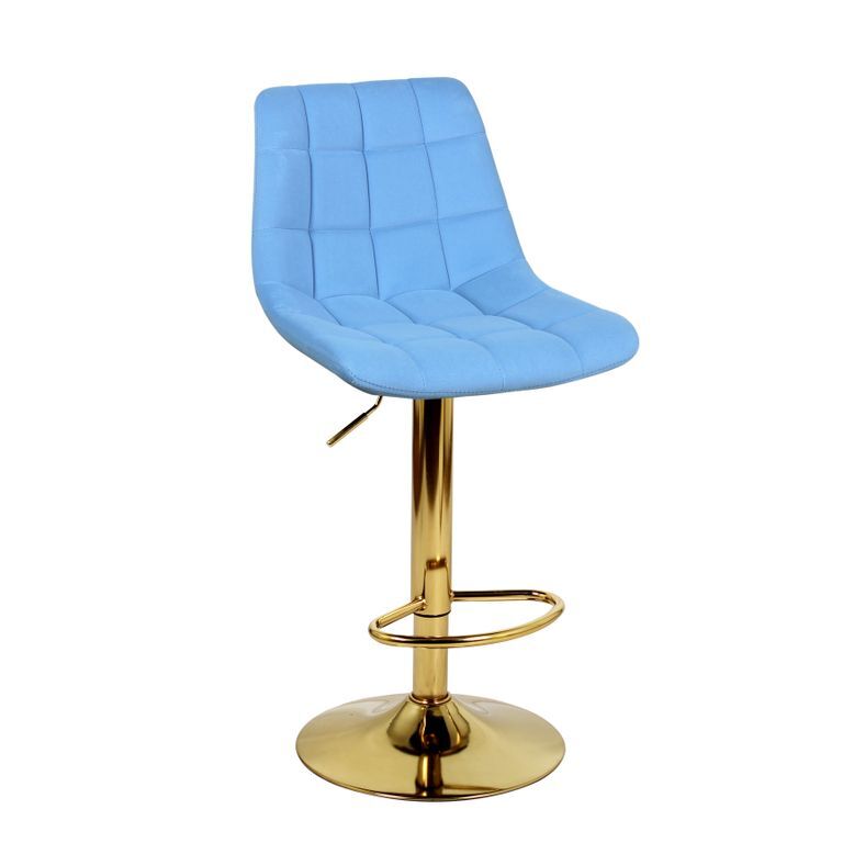 Барный стул Империя стульев ДИЖОН WX-2822 blue, золотой/голубой